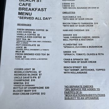 BEACH STREET CAFE - Updated June 2025 - 289 Photos & 469 Reviews - 399 ...