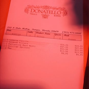 DONATELLO RESTAURANT - Updated September 2025 - 501 Photos & 454 Reviews - 232 N Dale Mabry Hwy ...