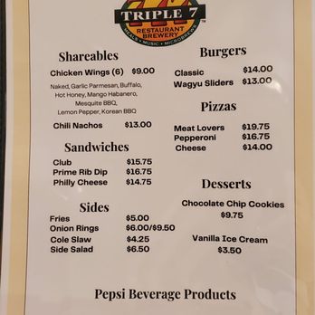 TRIPLE 7 RESTAURANT AND MICROBREWERY - Updated August 2025 - 1247 ...