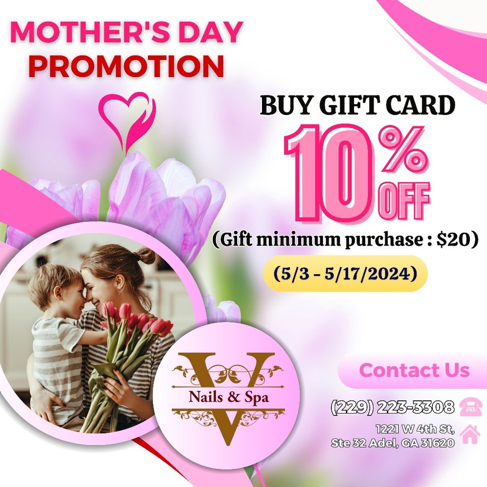 V NAILS AND SPA - Updated August 2025 - 30 Photos - 1221 W 4th St, Adel ...