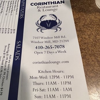 CORINTHIAN LOUNGE & RESTAURANT - Updated December 2025 - 26 Photos & 38 ...