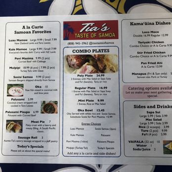 TIA’S TASTE OF SAMOA - Updated December 2025 - 179 Photos & 29 Reviews ...