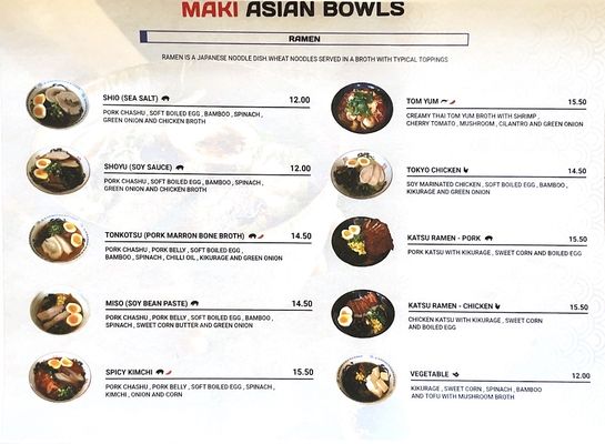 MAKI ASIAN BOWLS - 56 Martha Layne Collins Blvd, Cold Spring, Kentucky ...