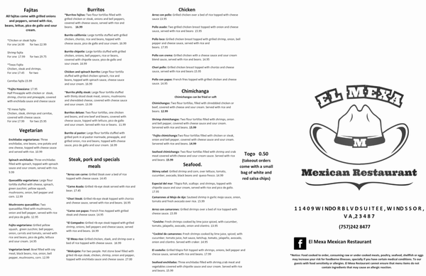 EL MEXA - Updated February 2025 - 11409 E Windsor Blvd, Windsor ...