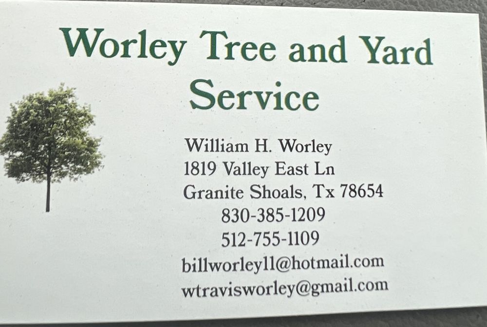 WORLEY TREE & YARD SERVICE - Updated May 2026 - 1819 Valley E Ln ...
