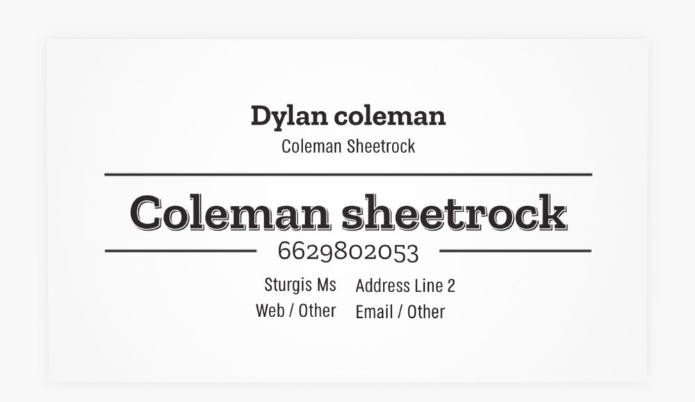 COLEMAN DRYWALL REPAIR - Updated May 2024 - Request a Quote - Sturgis ...