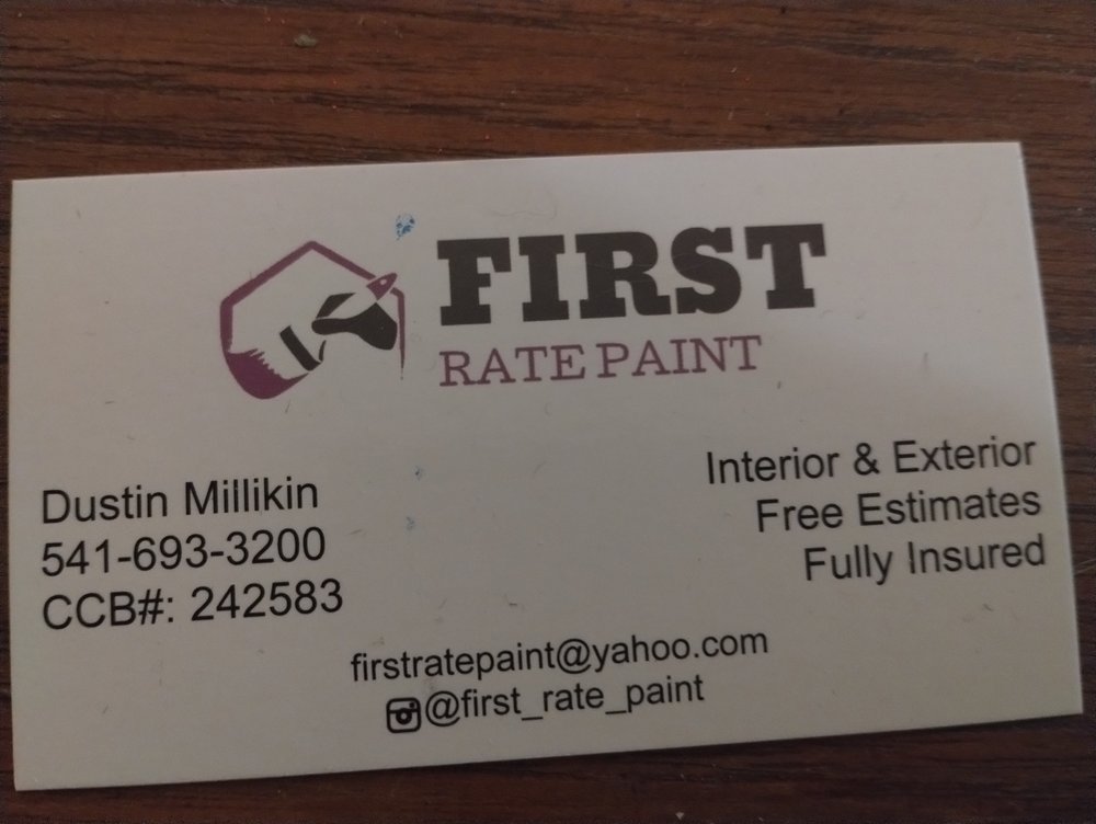 FIRST RATE PAINT - Updated April 2026 - La Pine, Oregon - Painters ...