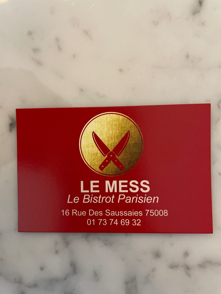 LE MESS LE BISTROT PARISIEN - 16 Rue des Saussaies, Paris, France ...