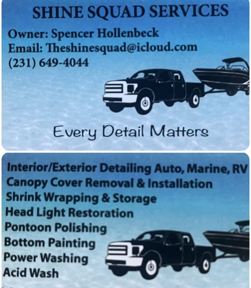 SHINE SQUAD SERVICES - Request a Quote - Elk Rapids, Michigan - Auto Detailing - Phone Number - Yelp