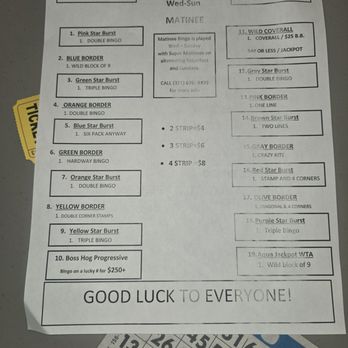 HURRICANE BINGO - Updated December 2025 - 18 Photos - 5015 Babcock St ...