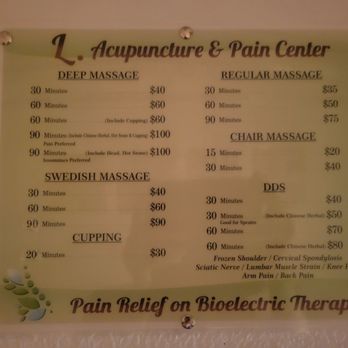 L ACUPUNCTURE & PAIN CENTER with 17 real customer photos - Updated ...