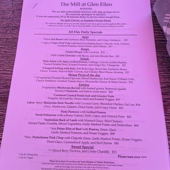 THE MILL AT GLEN ELLEN - Updated July 2024 - 470 Photos & 351 Reviews ...