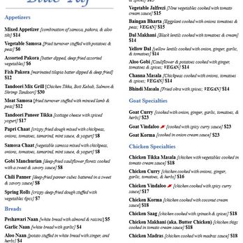 BLUE TAJ - Updated December 2025 - 18 Photos & 48 Reviews - 35 E Butler ...