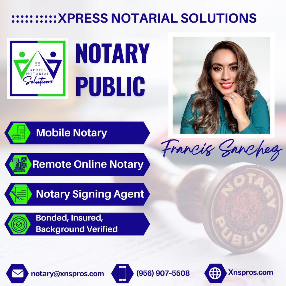 XPRESS NOTARIAL SOLUTIONS - Updated January 2026 - 13 Photos - McAllen, Texas - Notaries - Phone ...
