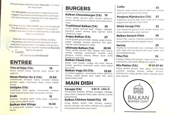 BALKAN BURGER JOINT - Cockman Rd, Perth Western Australia, Australia - Yelp