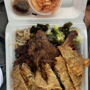 Kal Bee & Meat Jun Combo Plate - Menu - Young's Kalbee - Aiea