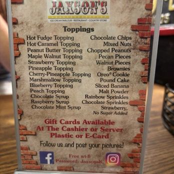 JAXSON’S ICE CREAM PARLOR AND RESTAURANT - Updated June 2025 - 4002 ...