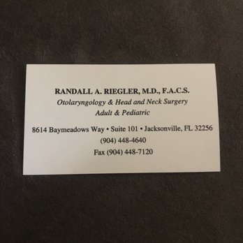 RIEGLER, RANDALL A, MD - Updated December 2025 - 8614 Baymeadows Way ...