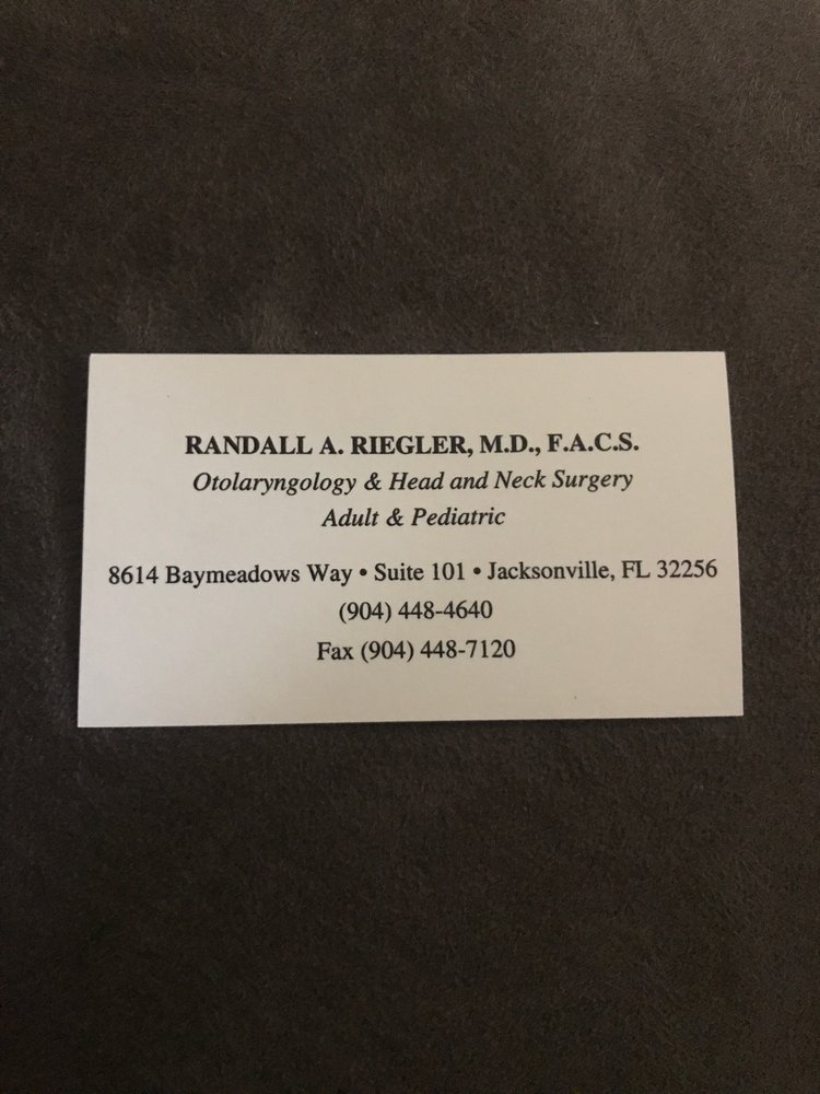 RIEGLER, RANDALL A, MD - Updated October 2025 - 8614 Baymeadows Way ...