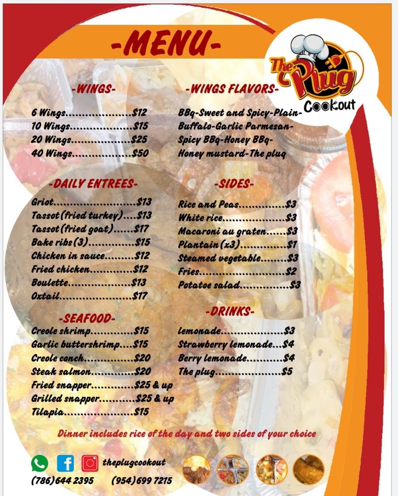 THE PLUG COOKOUT - Updated July 2025 - 13201 Memorial Hwy, North Miami ...