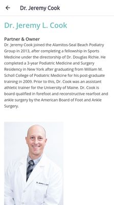 JEREMY COOK, DPM - Updated December 2025 - 10861 Cherry St, Los ...