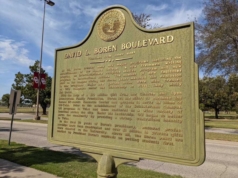 DAVID L BOREN BOULEVARD HISTORICAL MARKER - Updated March 2025 - 660 ...