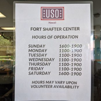 USO FORT SHAFTER - Updated November 2025 - 220 Casey St, Honolulu ...