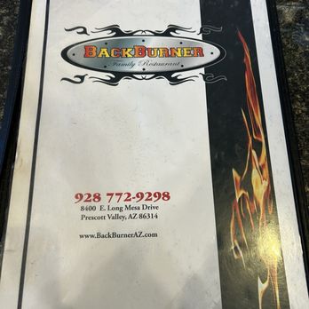 Back Burner Prescott Valley