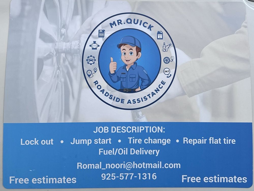 MR QUICK ROADSIDE ASSISTANCE - Updated October 2024 - Request a Quote - Concord, California ...