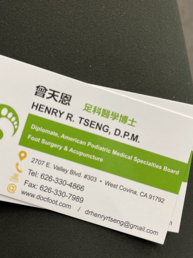 HENRY TSENG, DPM - 58 Photos & 42 Reviews - 2707 E Valley Blvd, West Covina, CA - Yelp