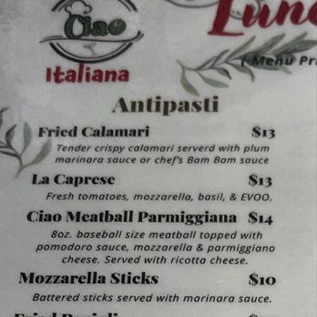 CIAO TRATTORIA ITALIANA - Updated July 2025 - 64 Photos & 26 Reviews ...