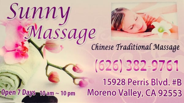 Sunny Massage Updated February 2025 10 Photos And 12 Reviews 15928 Perris Blvd Moreno