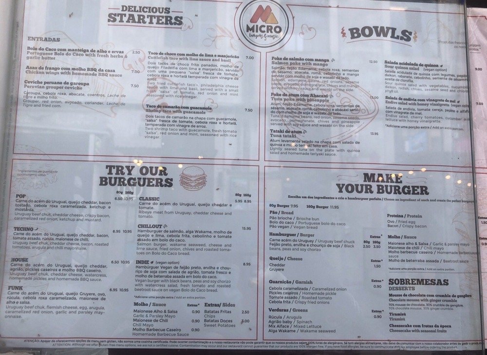 MICRO BURGERS & BEATS - Updated August 2024 - R. de Cascais 15, Lisboa ...