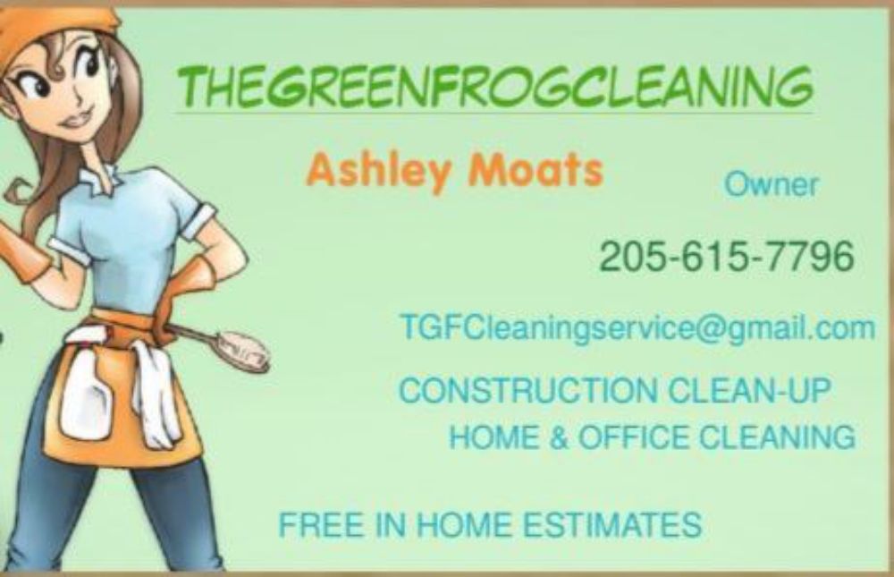 THE GREEN FROG CLEANING - Request a Quote - Westover, Alabama - Home Cleaning - Phone Number ...