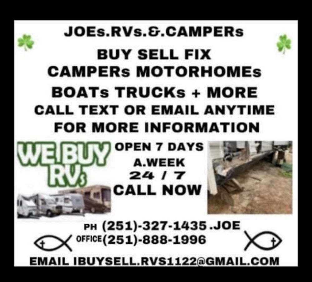 JOE’S RVS & CAMPERS - Updated August 2025 - Semmes, Alabama - RV Repair ...