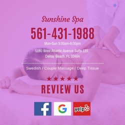 SUNSHINE SPA - 21 Photos - 5180 W Atlantic Ave, Delray Beach, Florida ...