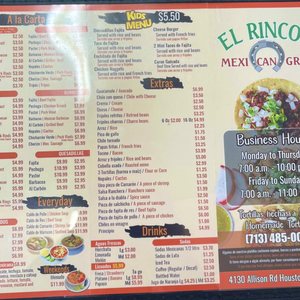 EL RINCON MEXICAN GRILL - 4130 Allison Rd, Houston, TX - Yelp