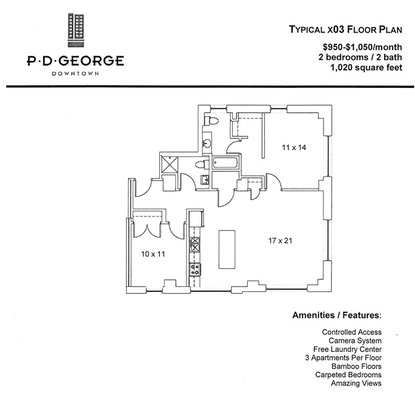 P.D. GEORGE DOWNTOWN APARTMENTS - Updated November 2024 - 1405 Pine St ...