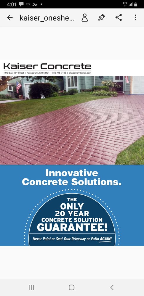 KAISER CONCRETE - Updated February 2025 - Request a Quote ...