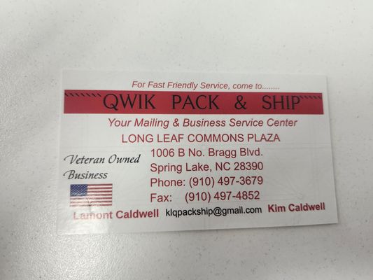 QWIK PACK & SHIP - Updated November 2025 - 20 Photos & 10 Reviews - 1006 N Bragg Blvd, Spring ...