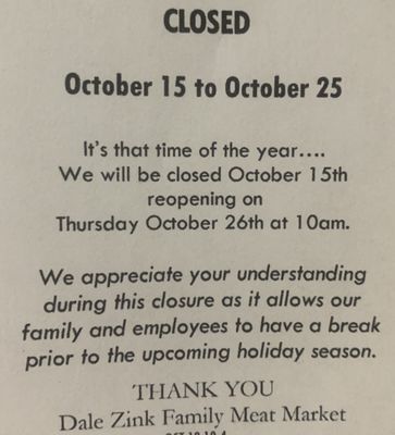 DALE ZINK MEAT MARKET - Updated September 2025 - 25 Reviews - 208 N ...