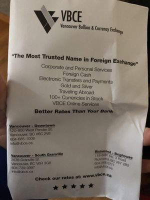 VANCOUVER BULLION & CURRENCY EXCHANGE - Updated November 2025 - 28 ...