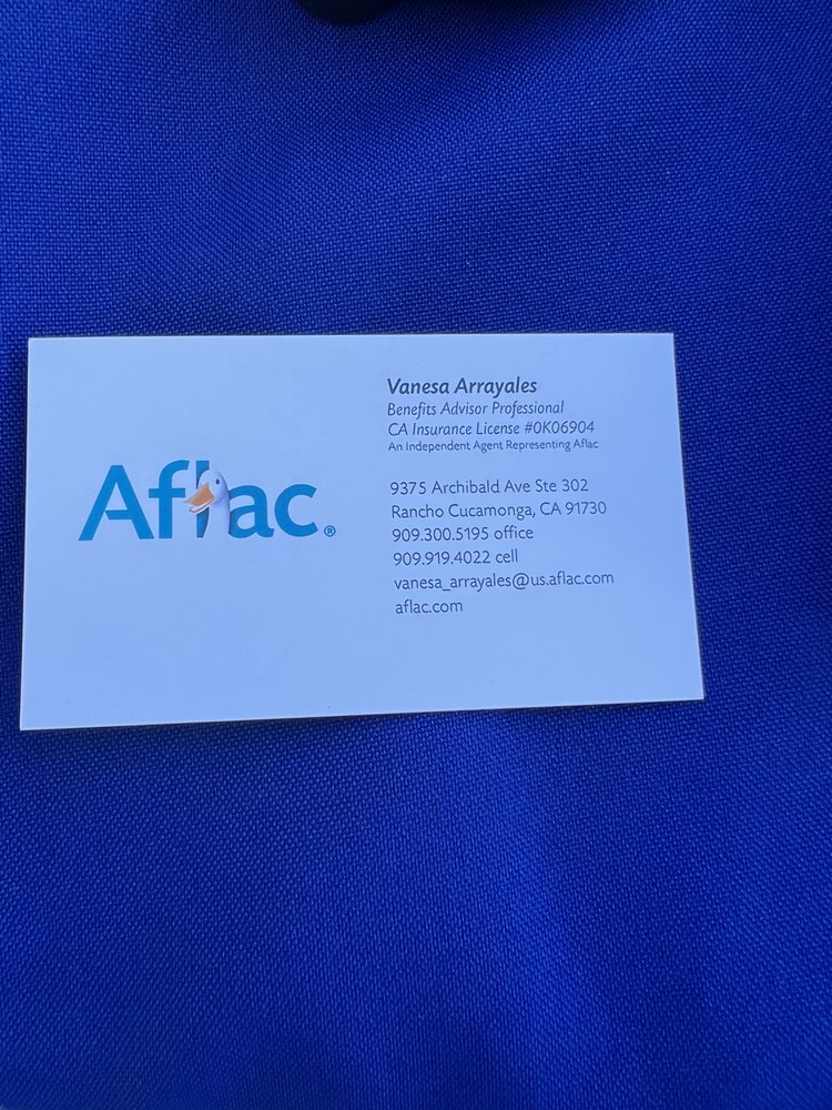 VANESA ARRAYALES - AFLAC - Updated July 2025 - Request a Quote - 9375 ...