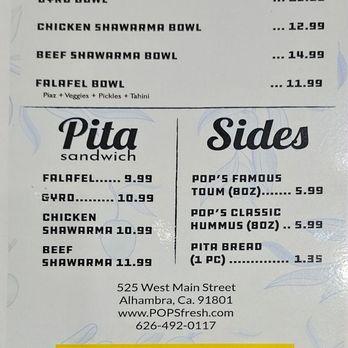 POP’S FRESH MEDITERRANEAN - Updated February 2025 - 130 Photos & 119 ...