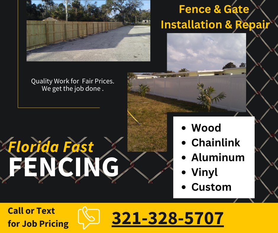 FLORIDA FAST FENCE - Updated June 2024 - Request a Quote - St. Cloud ...