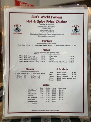 GUS’S WORLD FAMOUS FRIED CHICKEN - LEE’S SUMMIT - Updated October 2024 ...