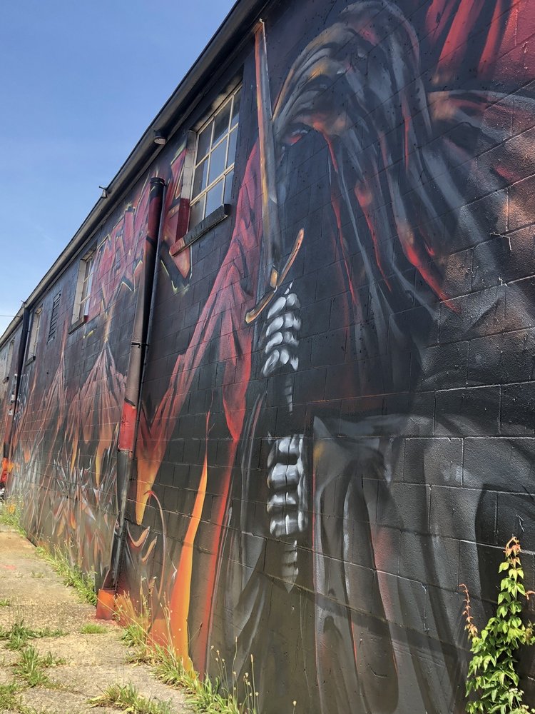 THE SWORDSMAN INFERNO MURAL - 12 Photos - 1535 Lytle St, Louisville ...