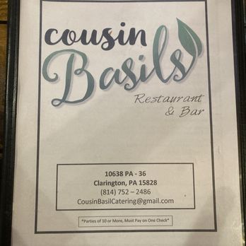 COUSIN BASILS RESTAURANT & BAR - Updated December 2025 - 15 Photos & 11 ...