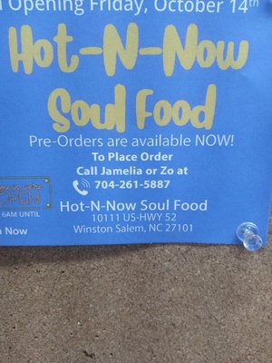 HOT N NOW SOULFOOD - Updated July 2025 - 10111 Old US Hwy 52, Winston ...