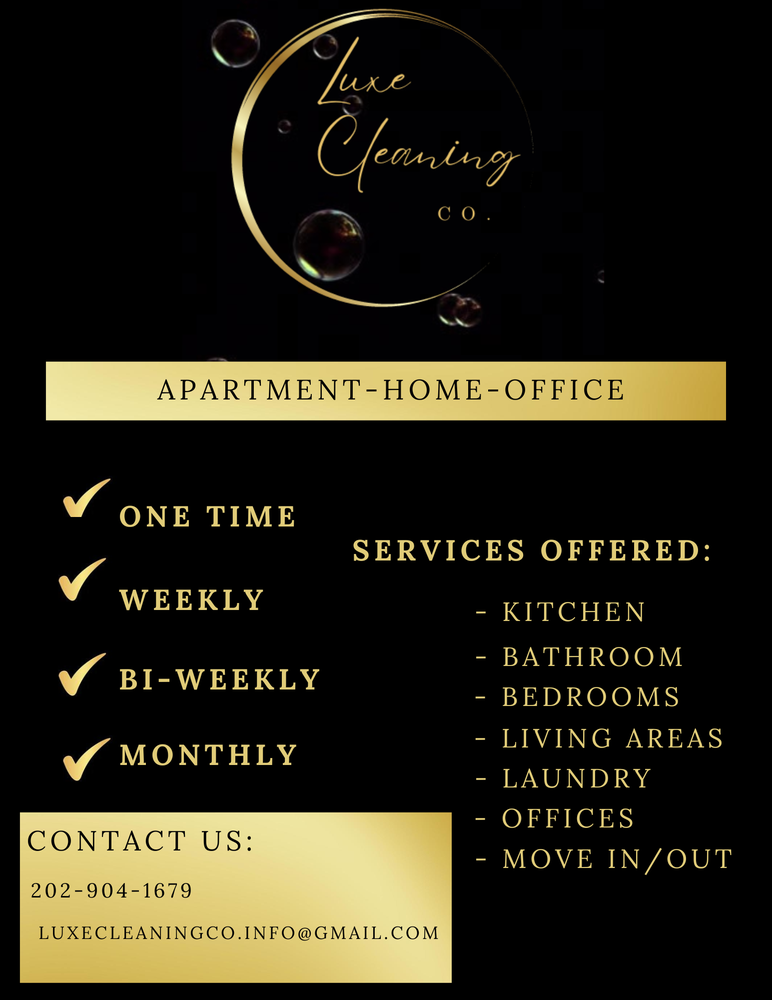 LUXE CLEANING - Updated December 2024 - Montgomery Vlg, Maryland - Home Cleaning - Phone Number ...